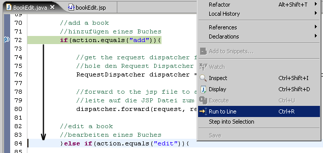 Debugging from JSP and Java Applications Debugging from JSP and Java Applications