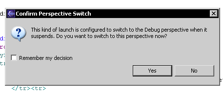 Debugging from JSP and Java Applications