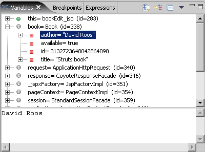 Debugging from JSP and Java Applications