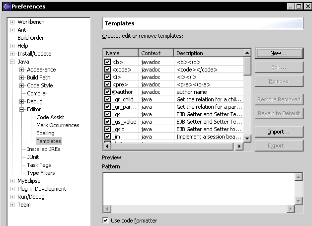 Tips and tricks for eclipse and the plugin MyEclipse
