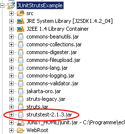 Junit Testing with Struts (StrutsTestCases extension)